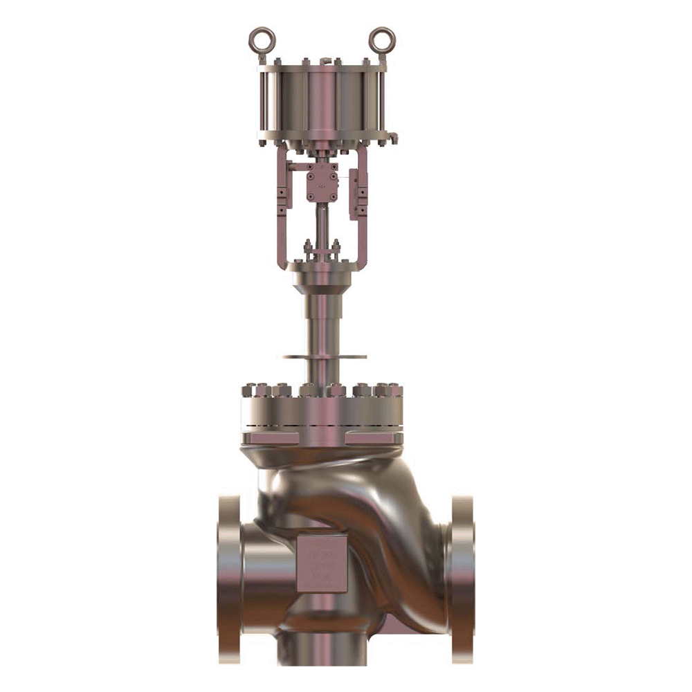 Válvula de control guiada por jaula de etapas múltiples, anticavitación ...